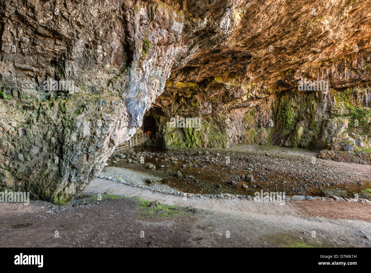 Smoo Cave, a large combined sea cave and freshwater cave, Durness in ...