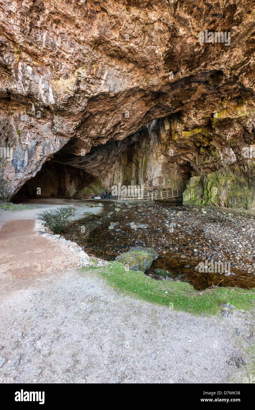 Smoo Cave, a large combined sea cave and freshwater cave, Durness in ...