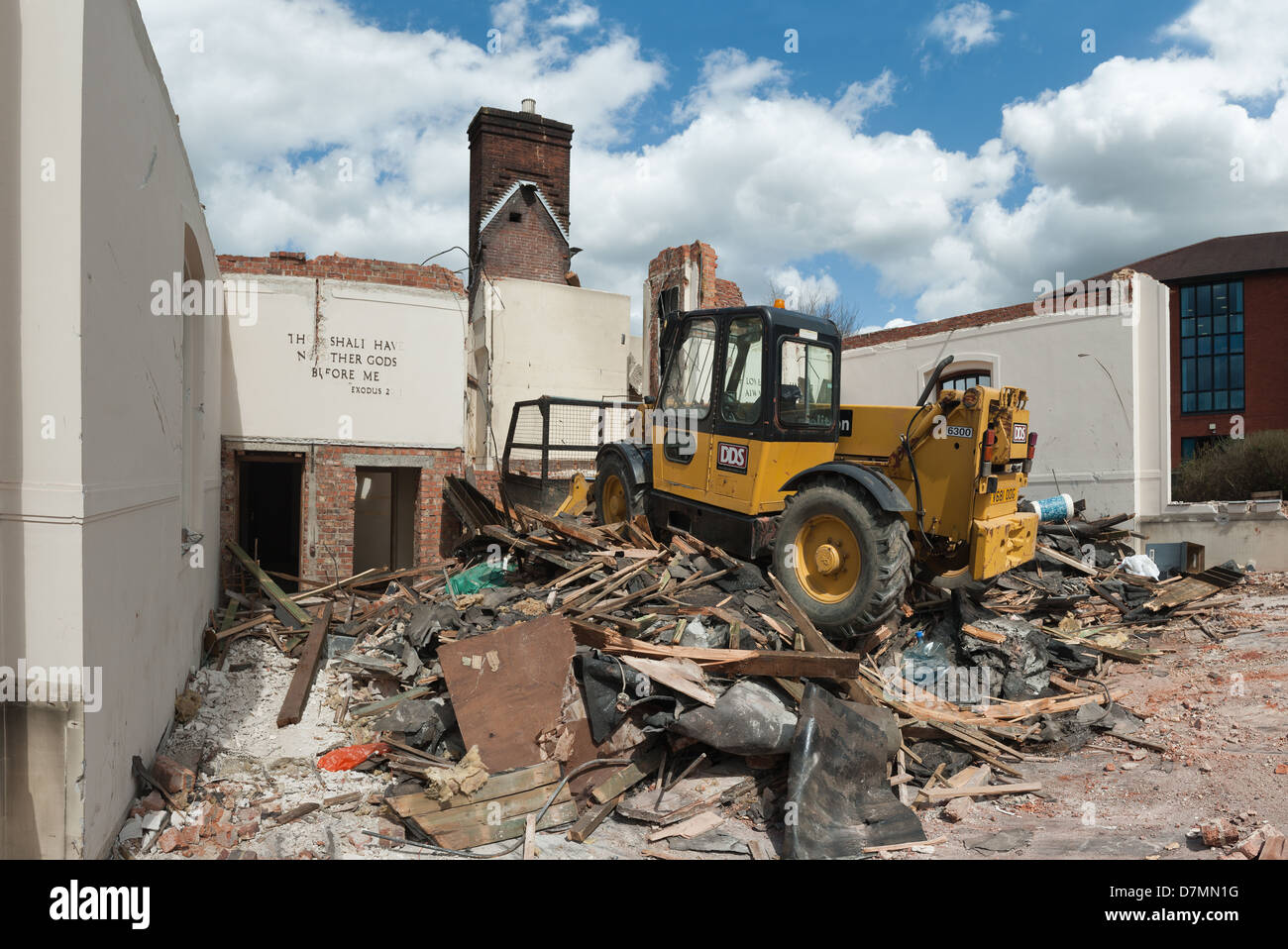 End of an era and religion as inside church is demolished to rubble by ...