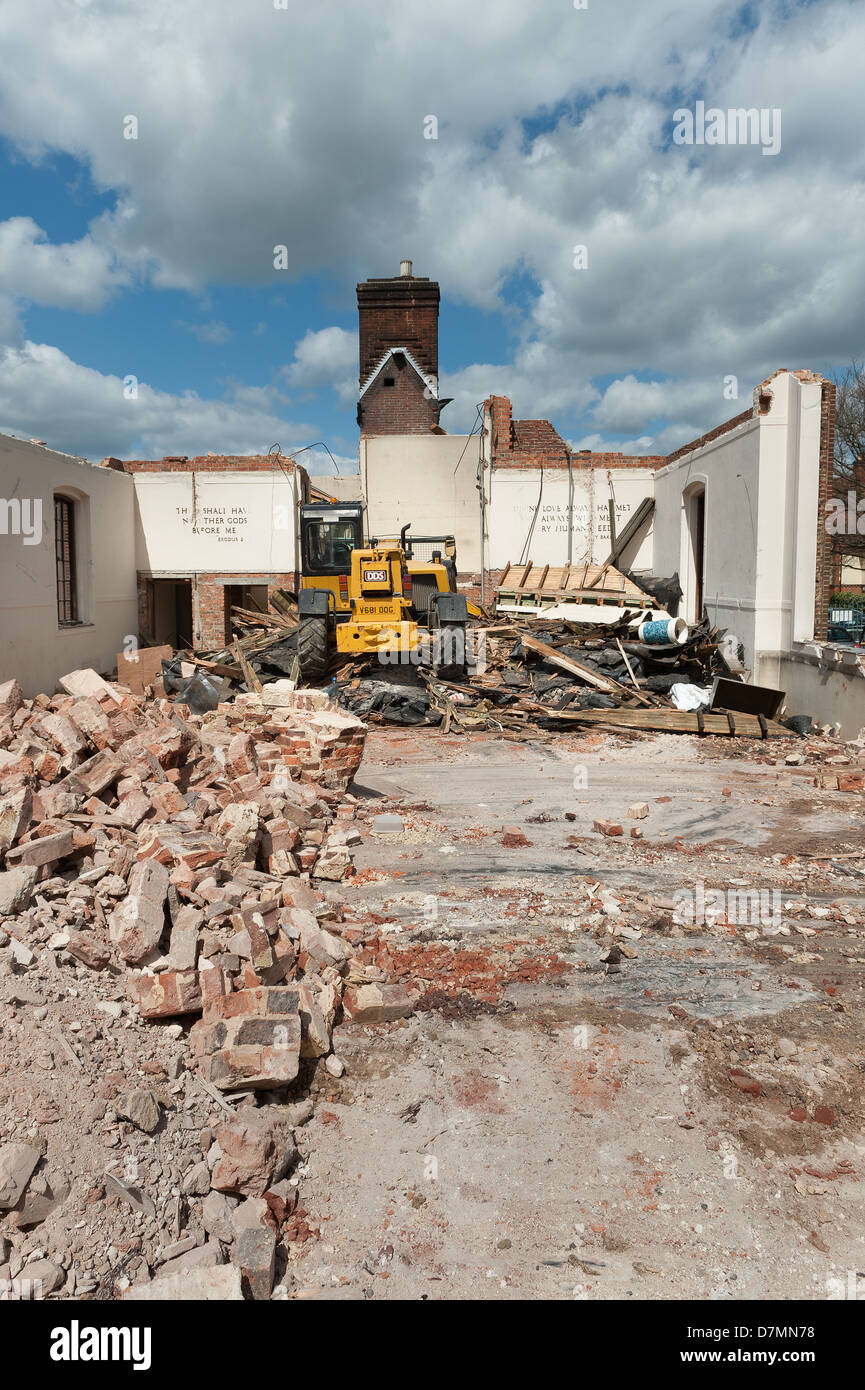 End of an era and religion as inside church is demolished to rubble by ...