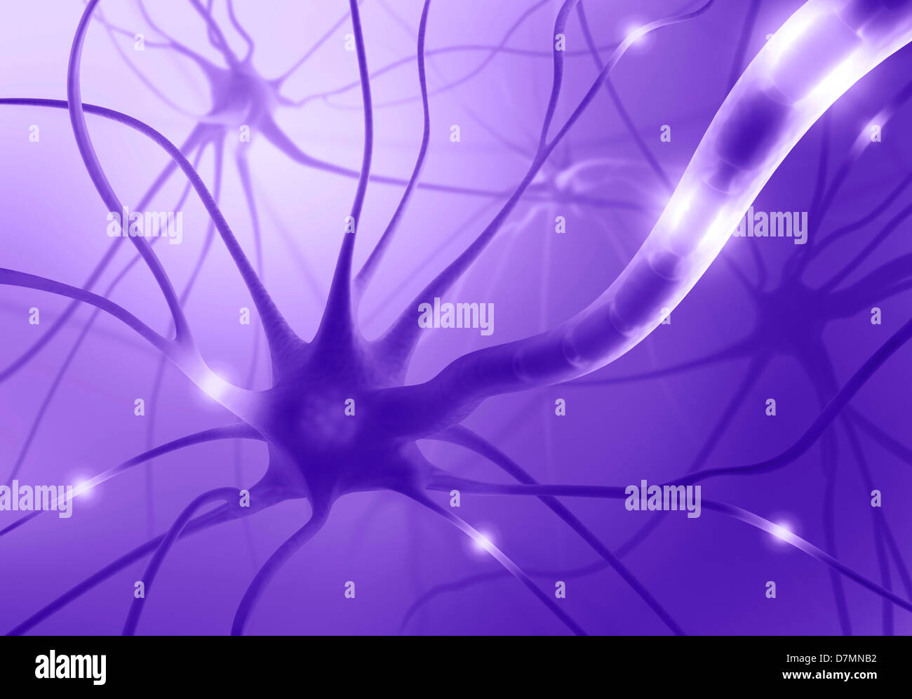 Neural network, artwork Stock Photo - Alamy