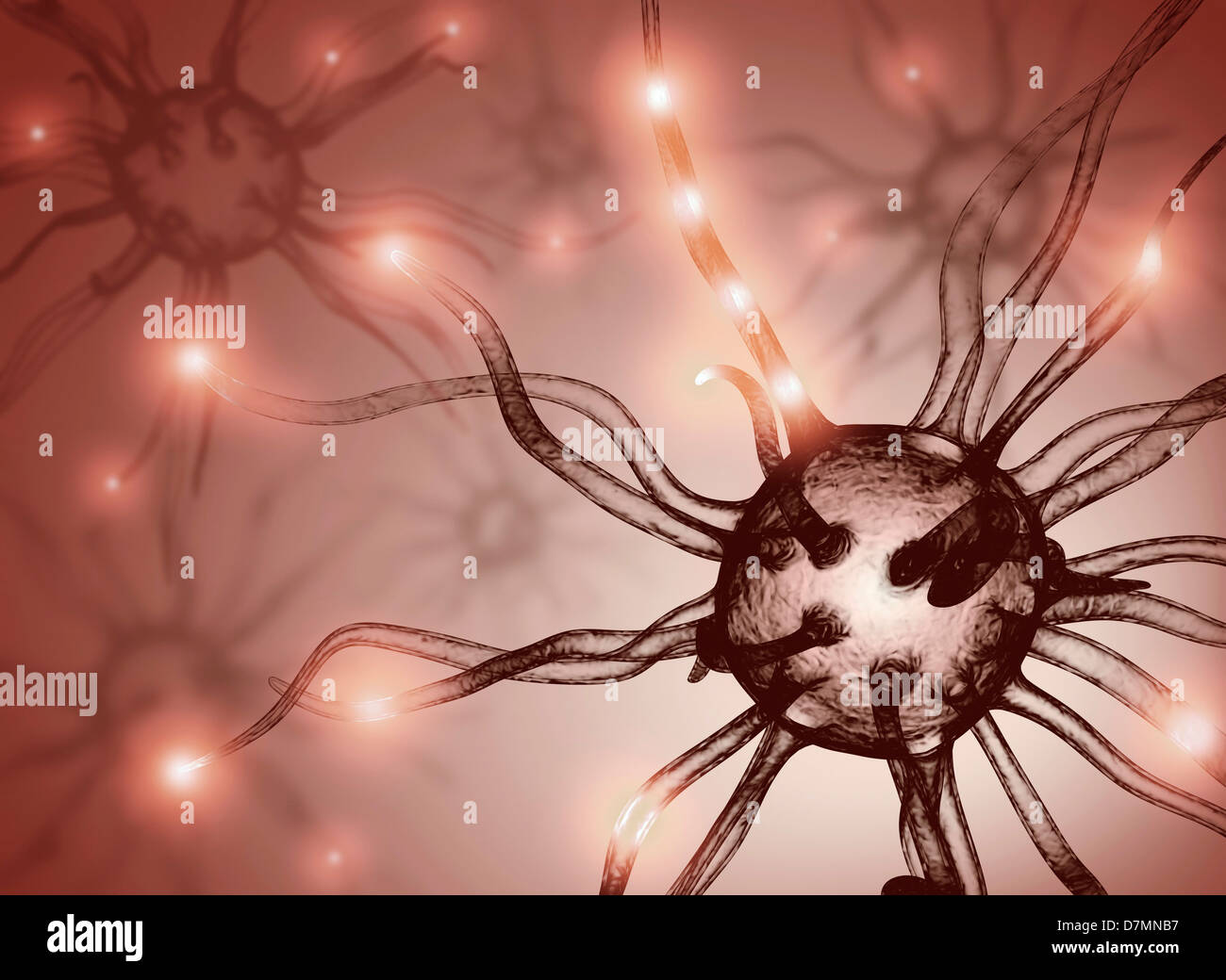 Neural network, artwork Stock Photo - Alamy