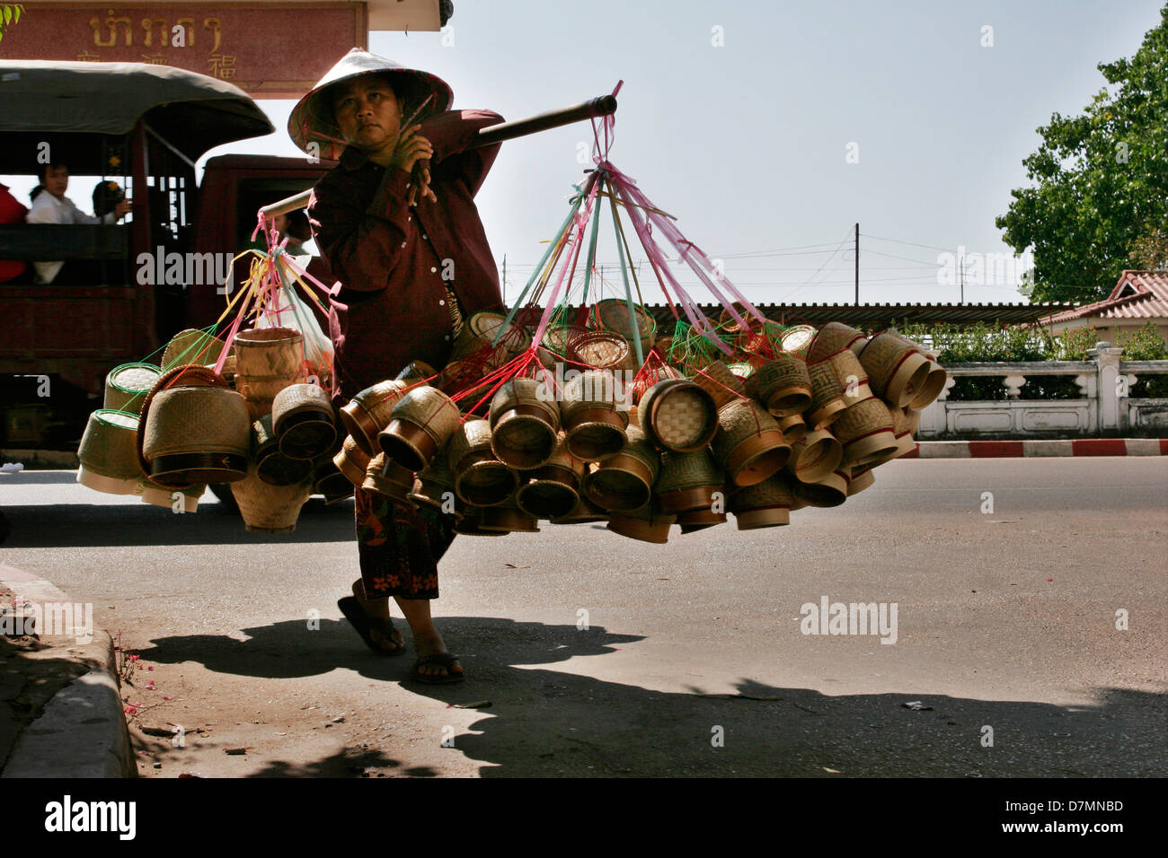 Lao baskets hi-res stock photography and images - Alamy