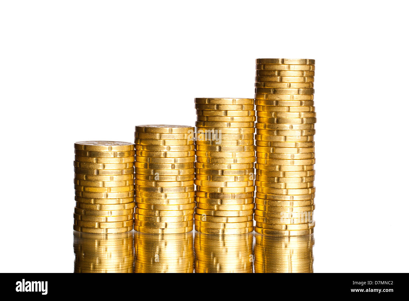Stack of Coins Stock Photo - Alamy