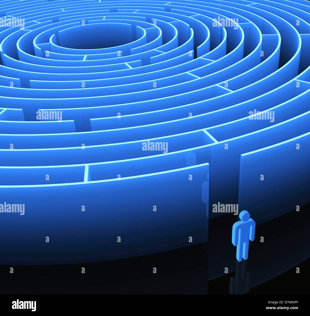Maze, artwork Stock Photo - Alamy