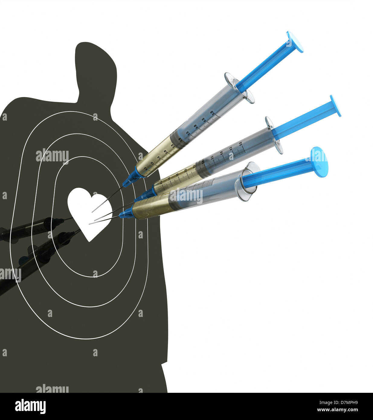 Heart syringe hi-res stock photography and images - Alamy