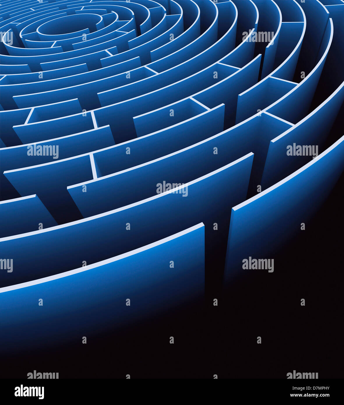 Maze, artwork Stock Photo - Alamy