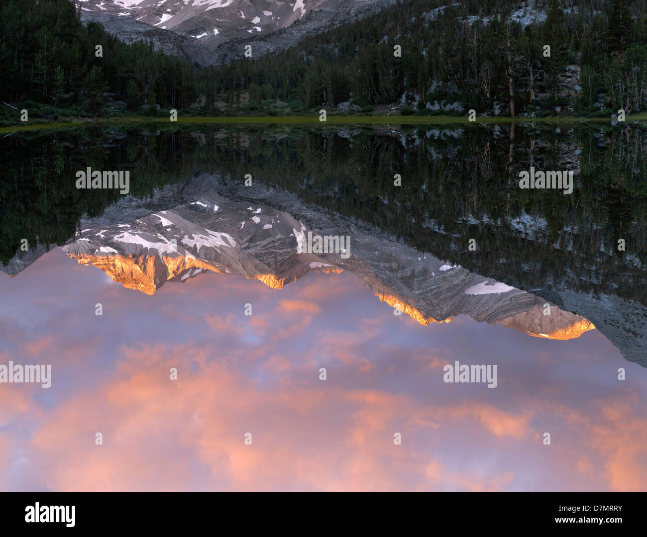USA, California. Marsh Lake at sunrise. Credit as: Dennis Flaherty ...