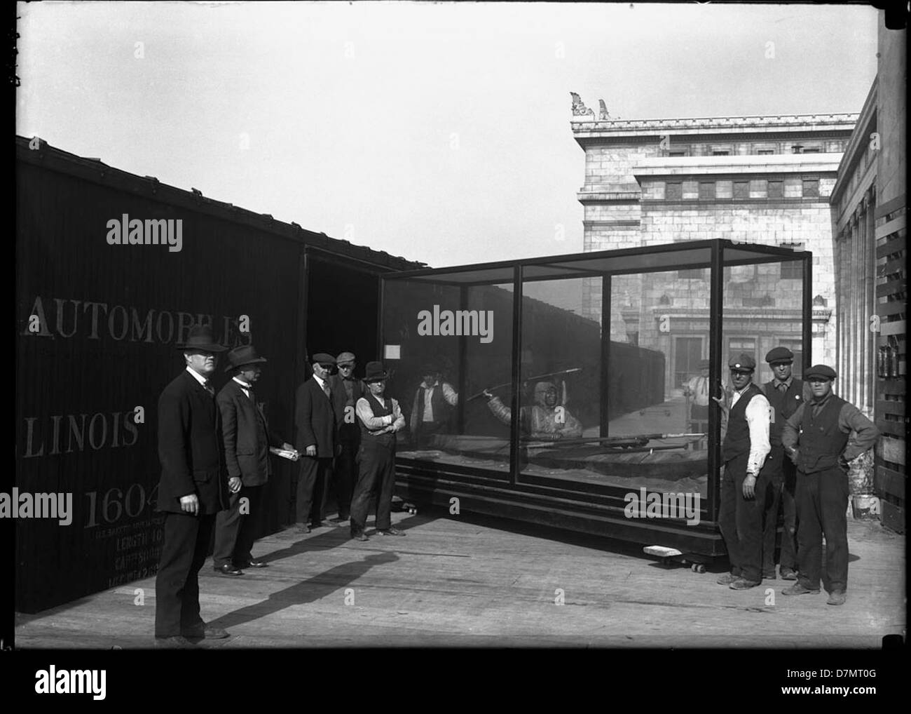 Moving a kayak diorama Stock Photo - Alamy