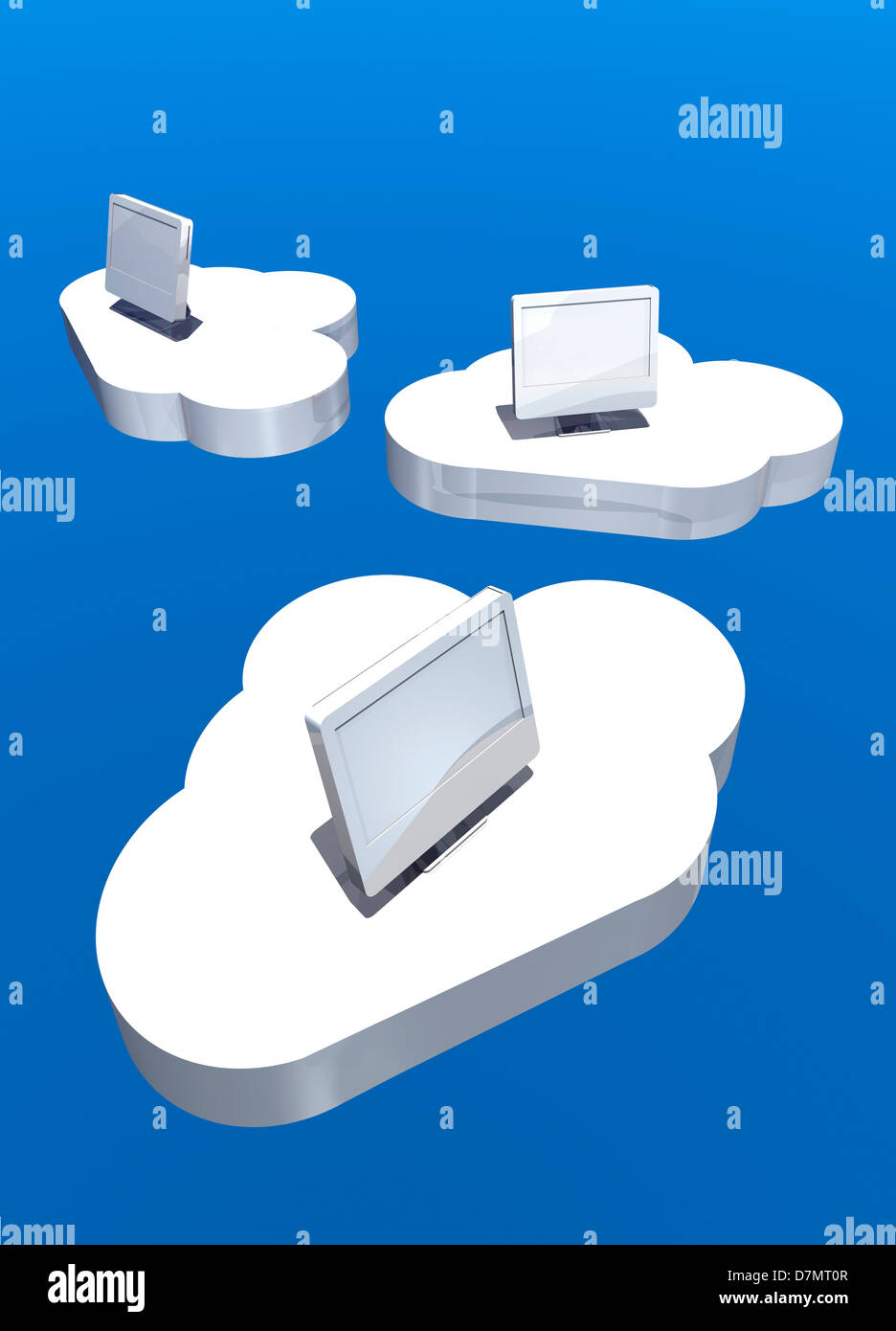 Cloud computing, conceptual artwork Stock Photo - Alamy