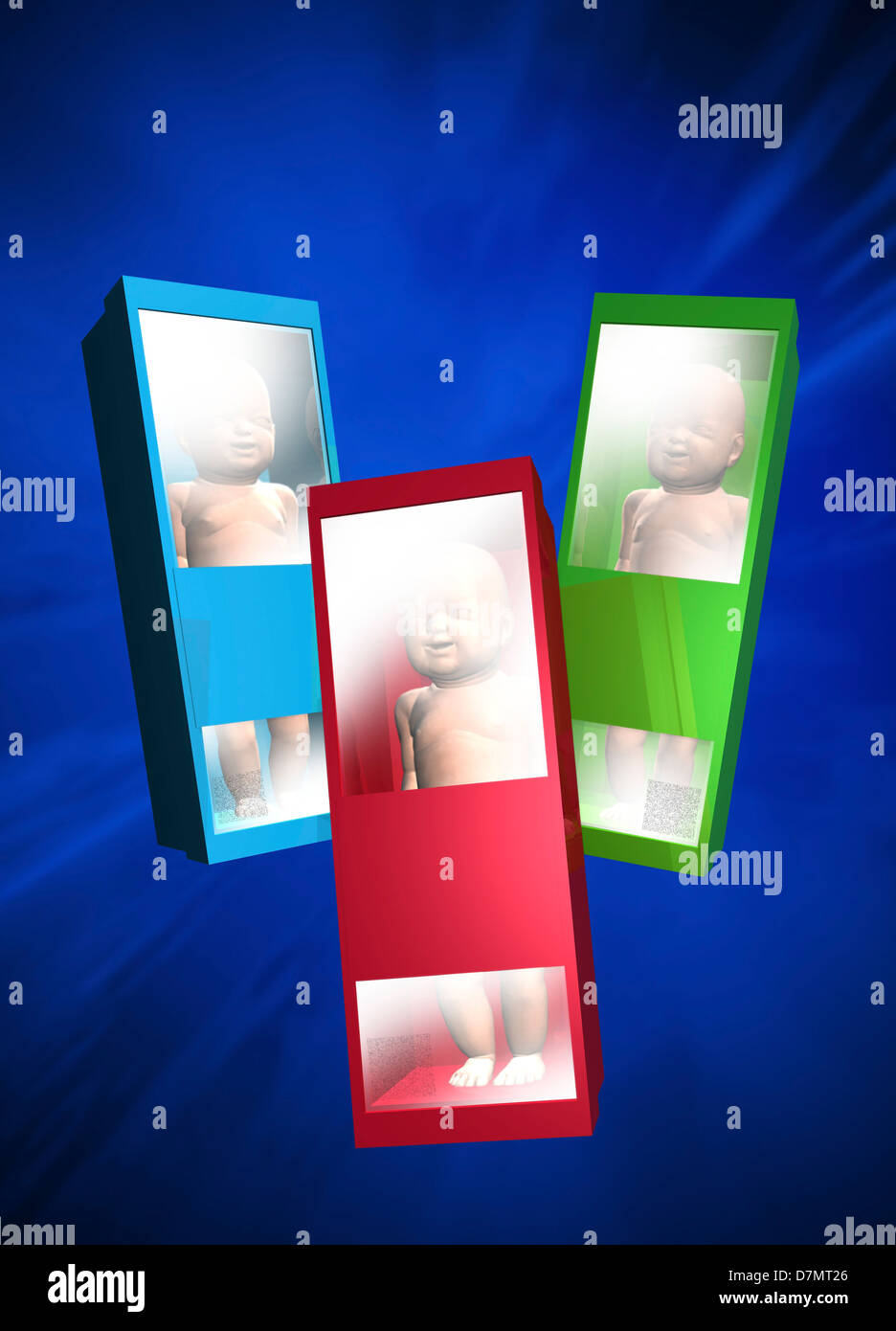 Designer babies, conceptual artwork Stock Photo - Alamy