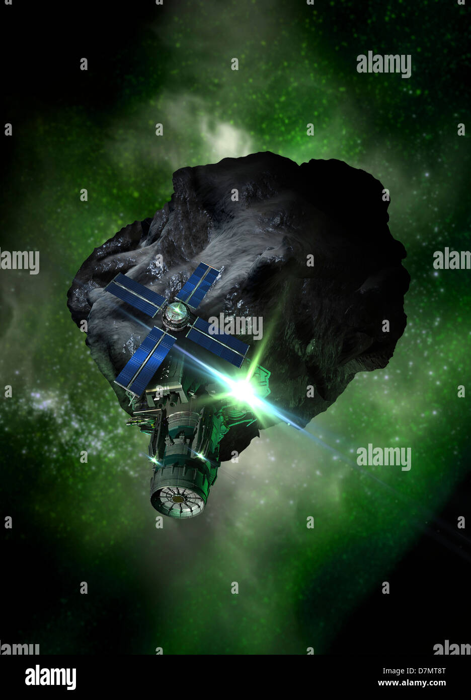 Asteroid mining, artwork Stock Photo - Alamy