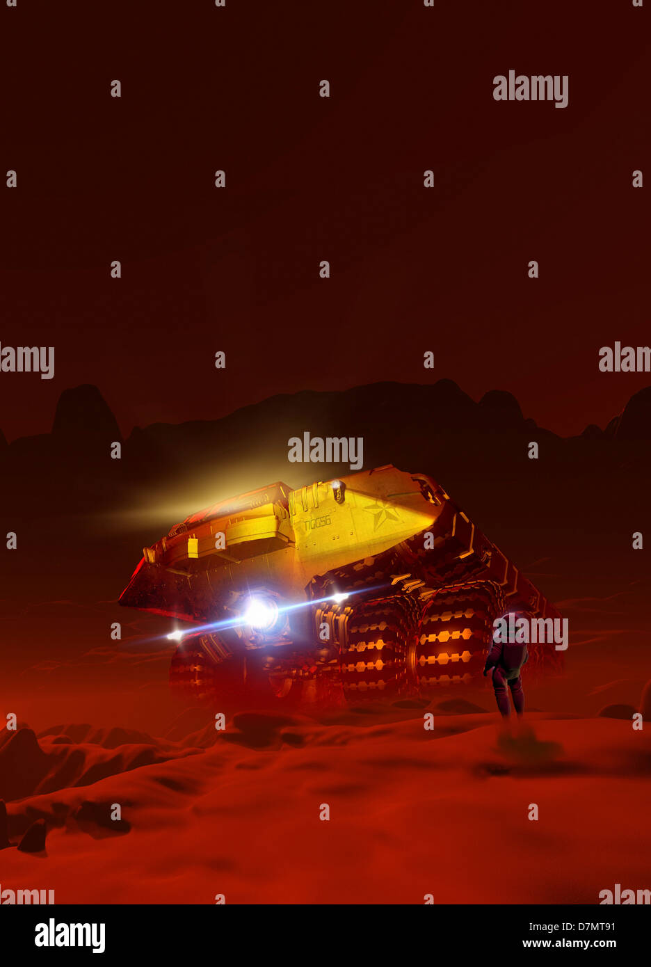 Mars exploration, artwork Stock Photo - Alamy