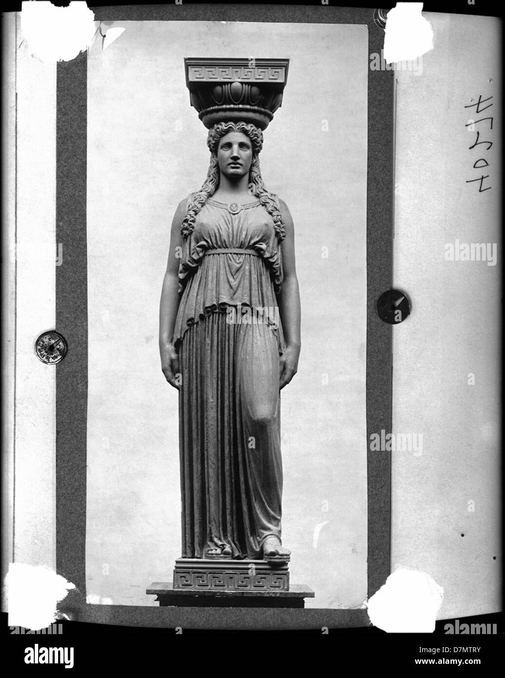 Female Caryatid statue Stock Photo - Alamy