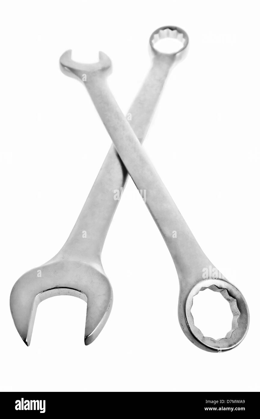 Hand turning on white Cut Out Stock Images & Pictures - Alamy