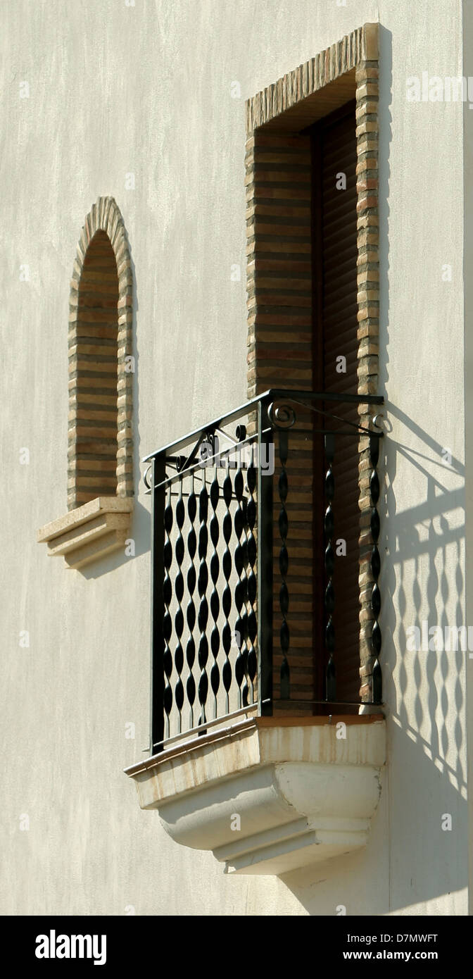 Windows and Balcony in sunshine Stock Photo - Alamy