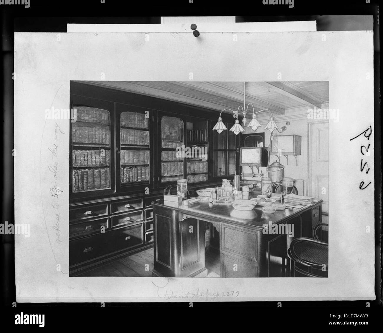 This image captures the laboratory section of the Field Museum during ...