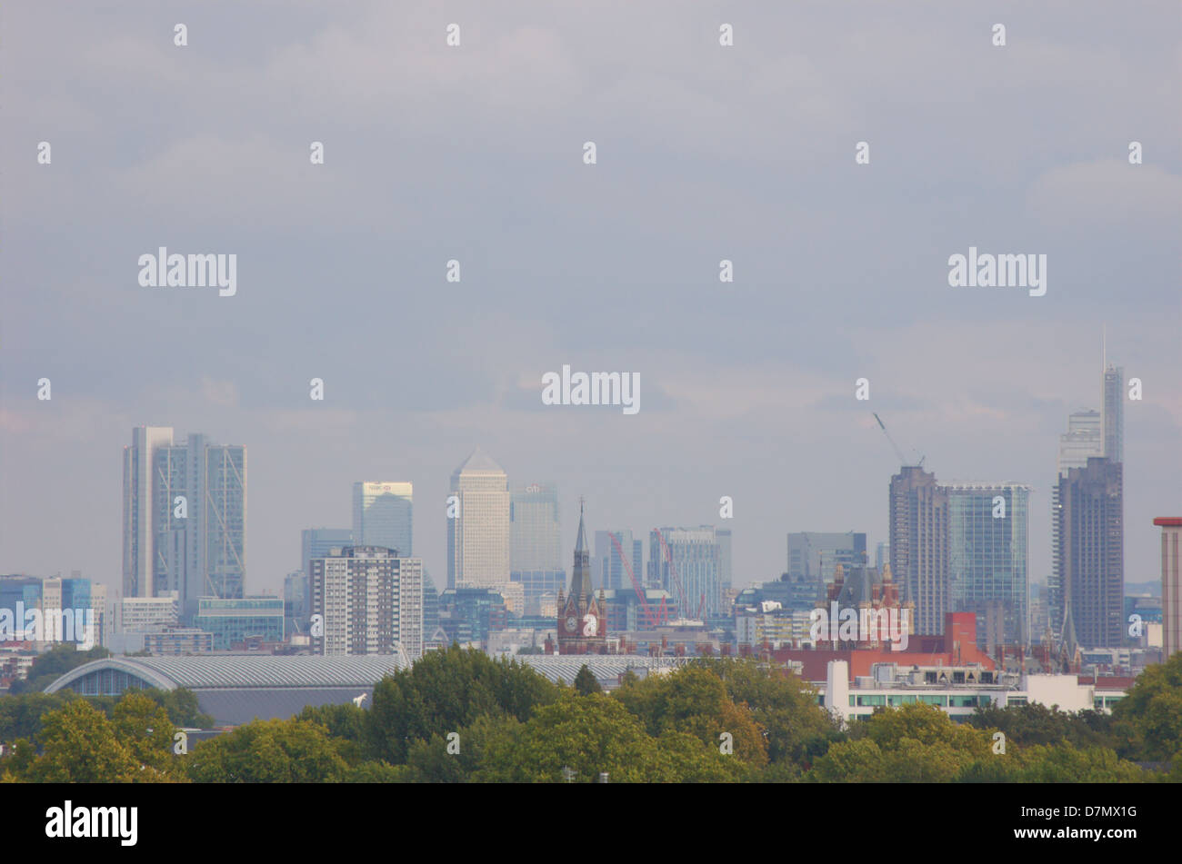 Skyline from Primrose Hill in London, England Stock Photo - Alamy