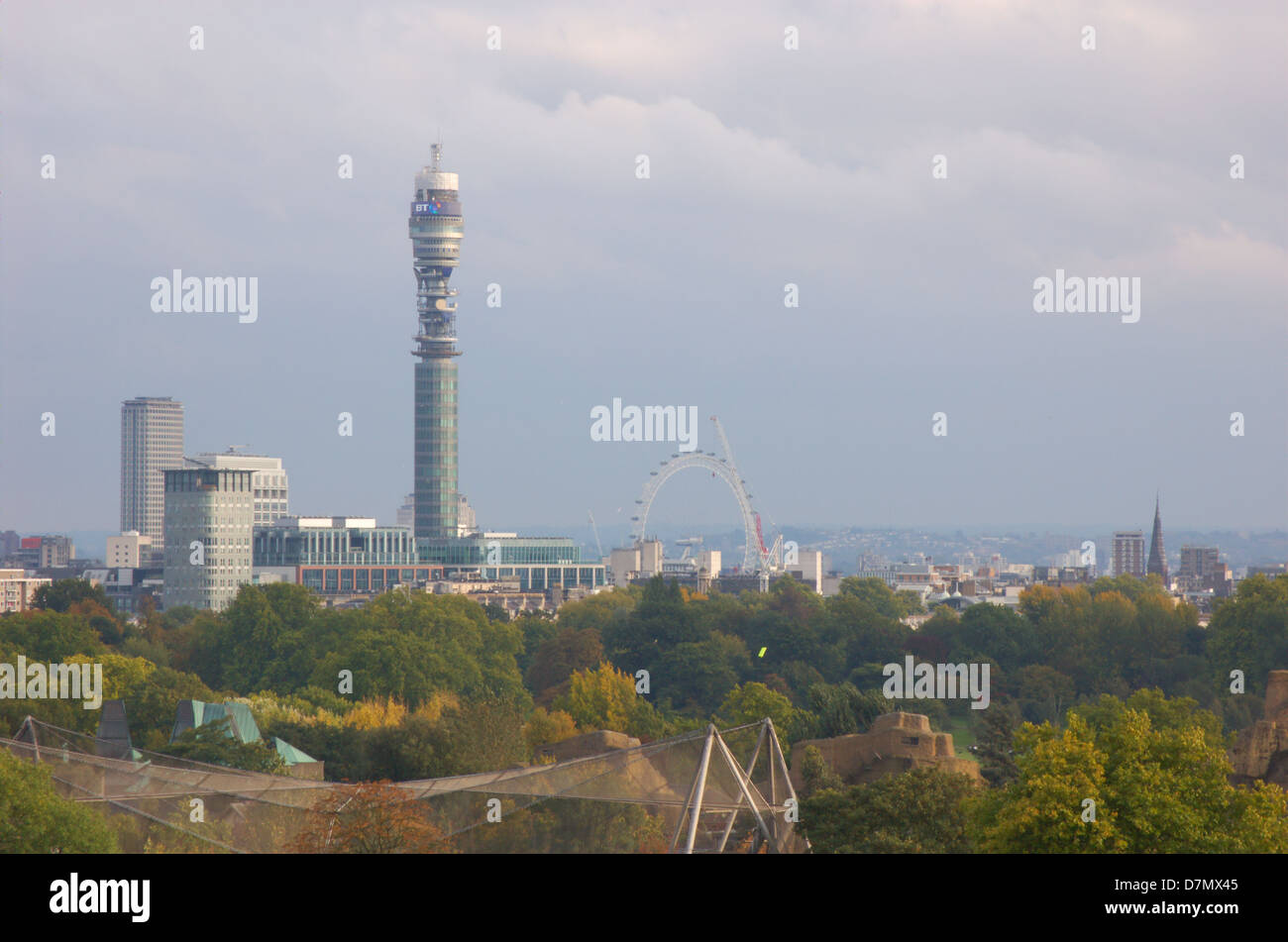 London skyline view from primrose hill hi-res stock photography and ...