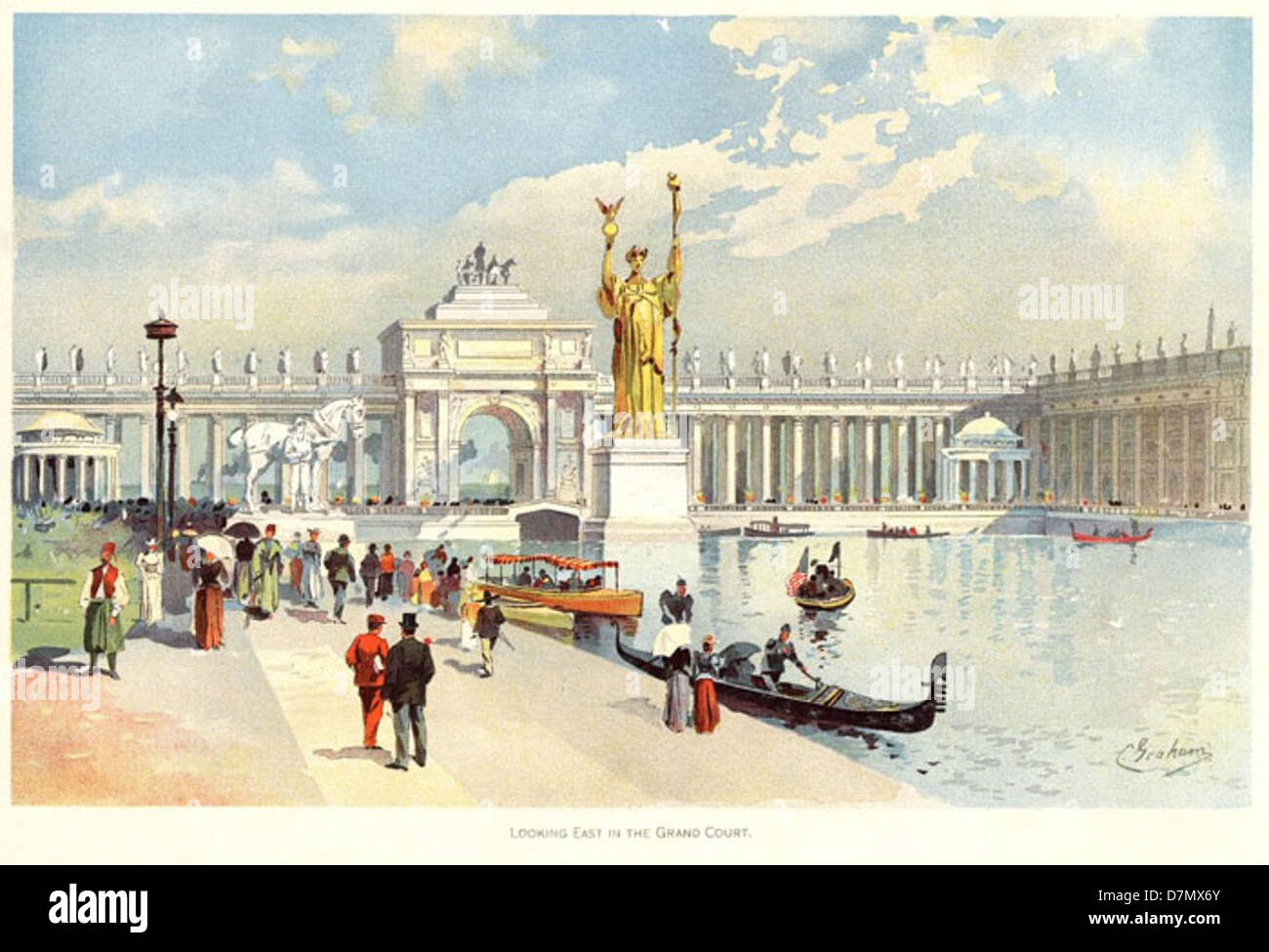 This image, created by Charles S. Graham, captures a view of the Grand ...