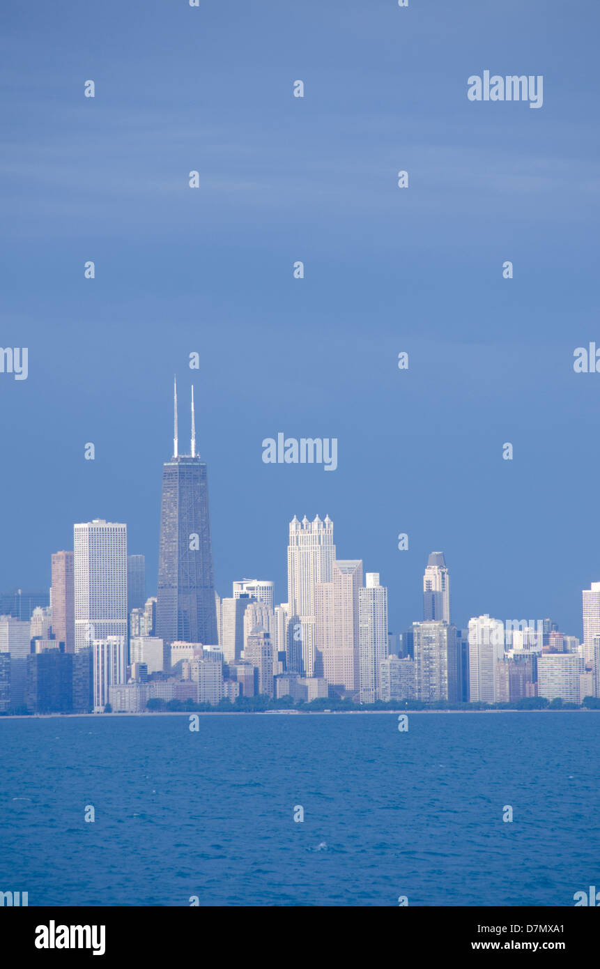 Illinois chicago downtown city skyline hi-res stock photography and ...
