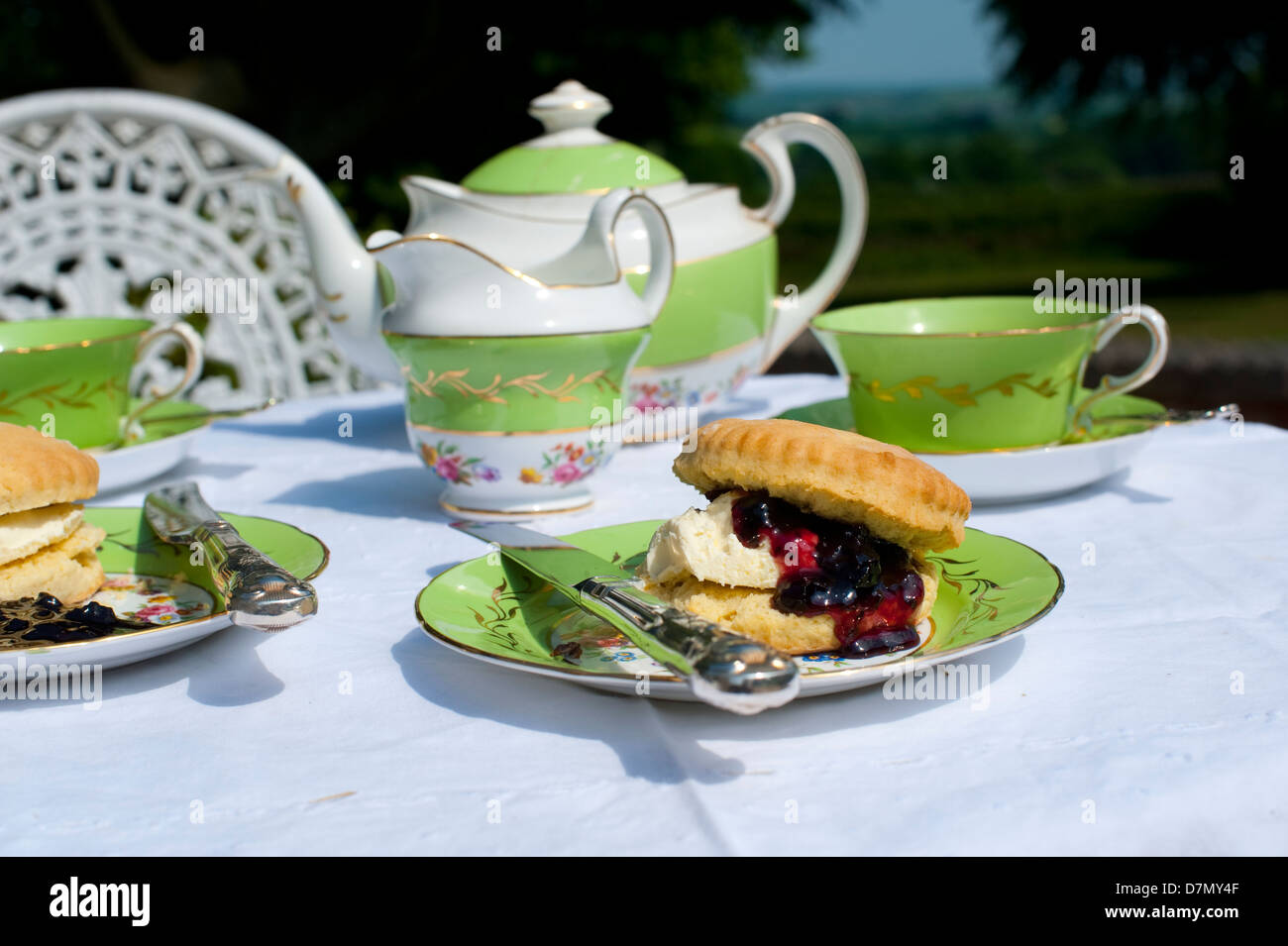 Scones jam cream hi-res stock photography and images - Alamy