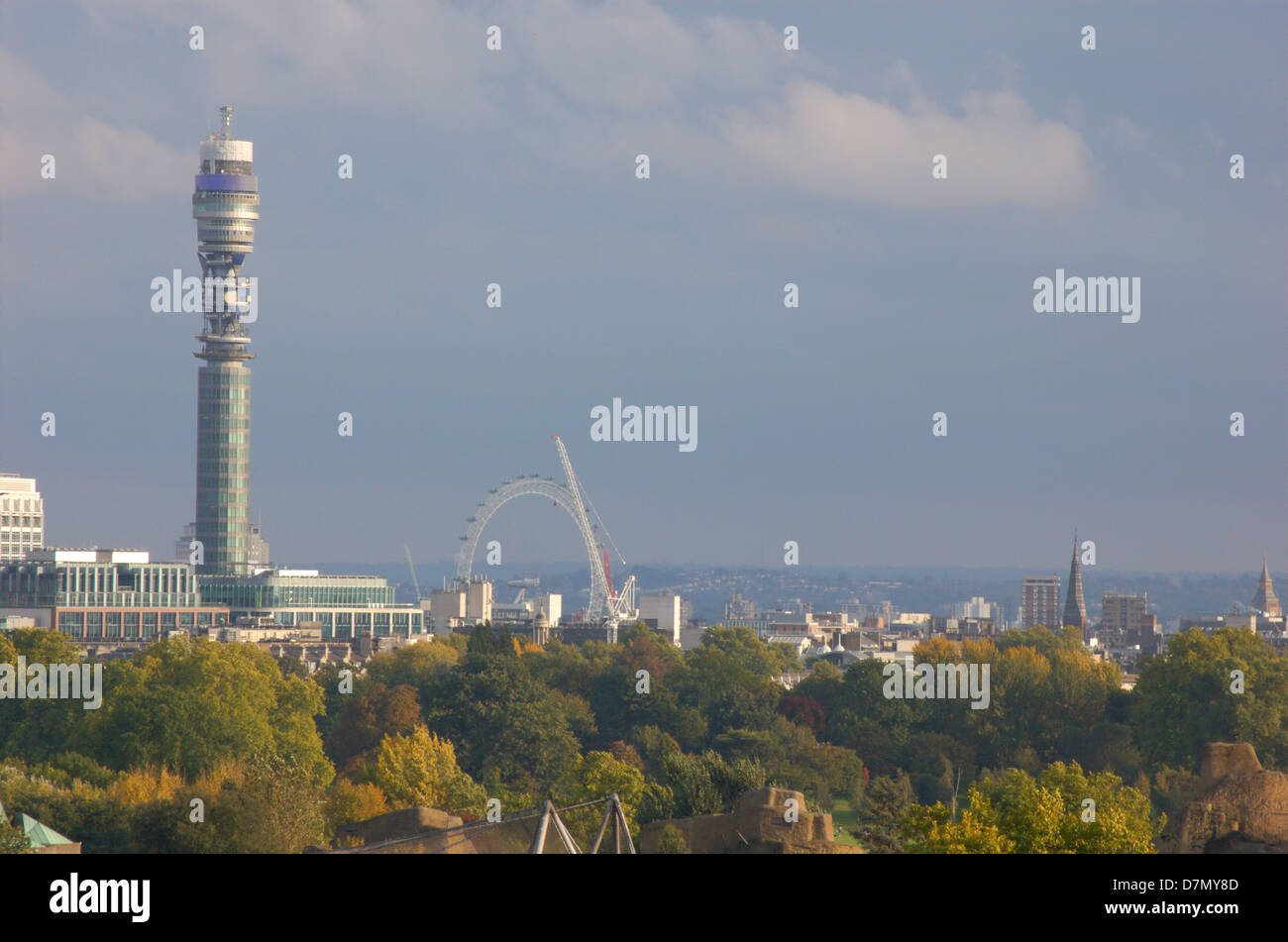 View from Primrose Hill in London, England Stock Photo - Alamy