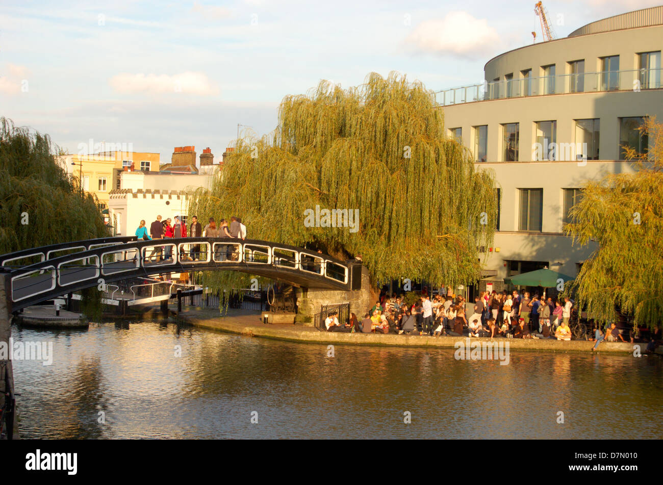 Evening at Camden Lock in London, England Stock Photo - Alamy