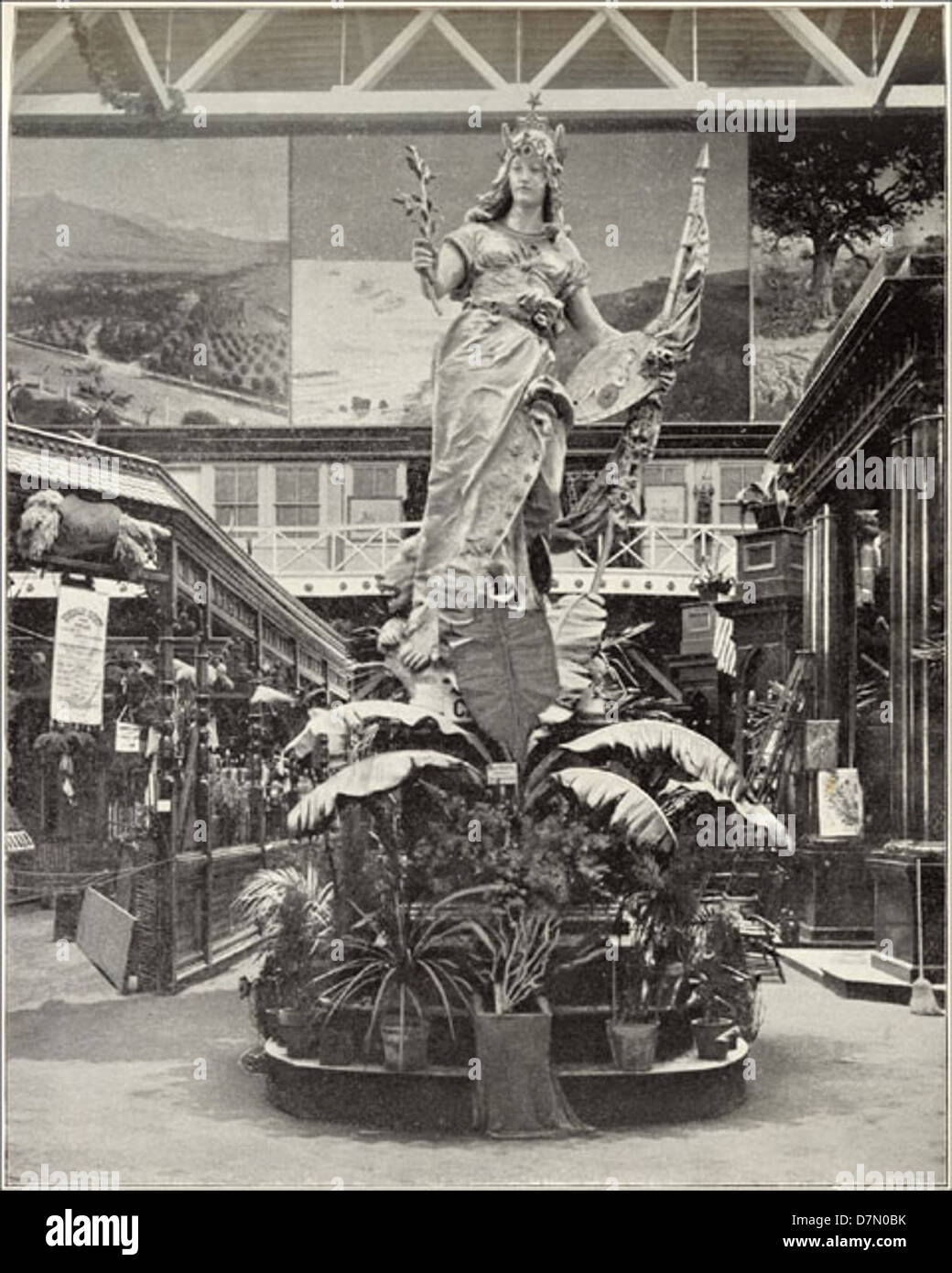 The Emblematic Statue of California, displayed at the 1893 Chicago ...