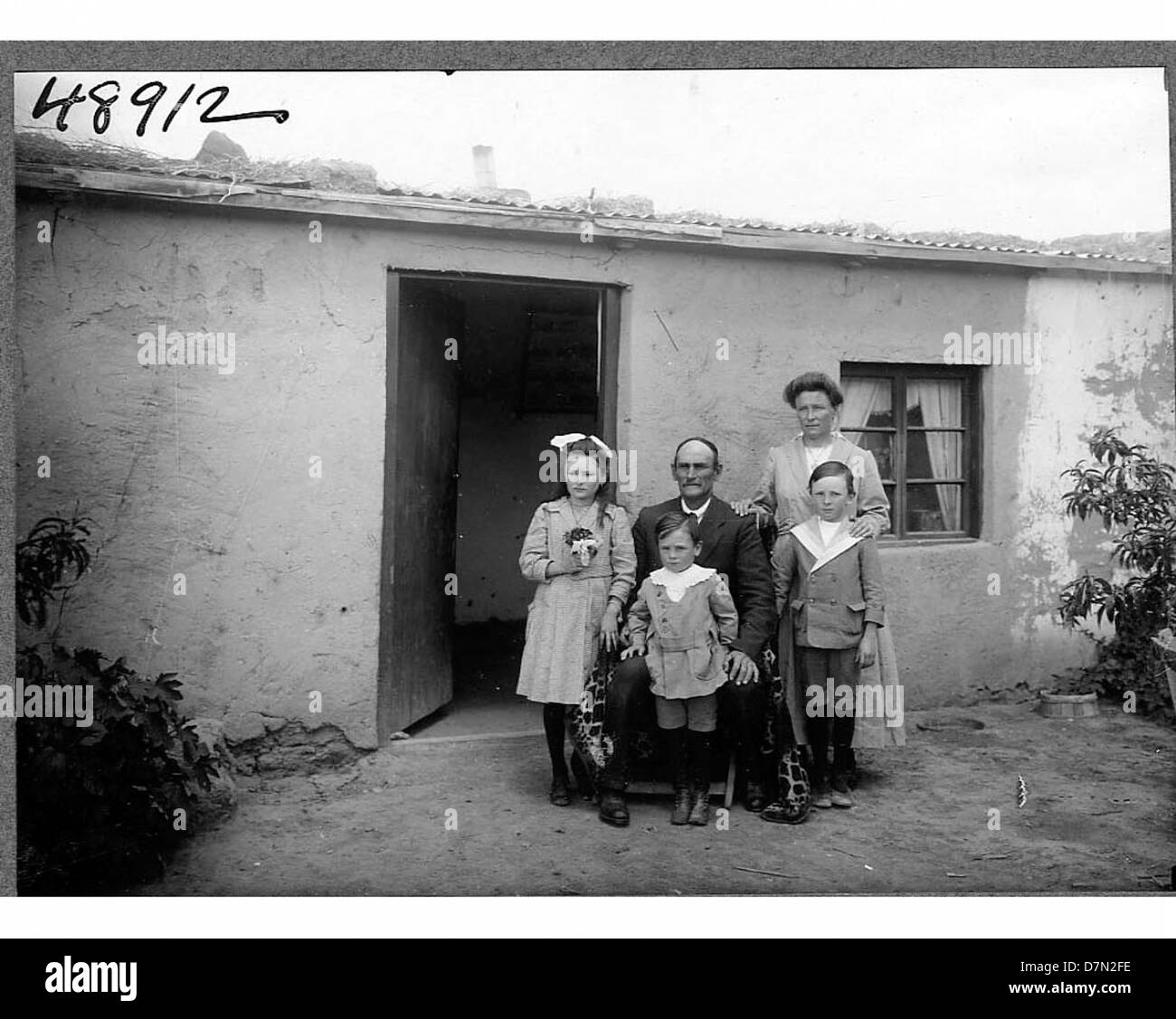 Family of Welsh immigrants Stock Photo - Alamy