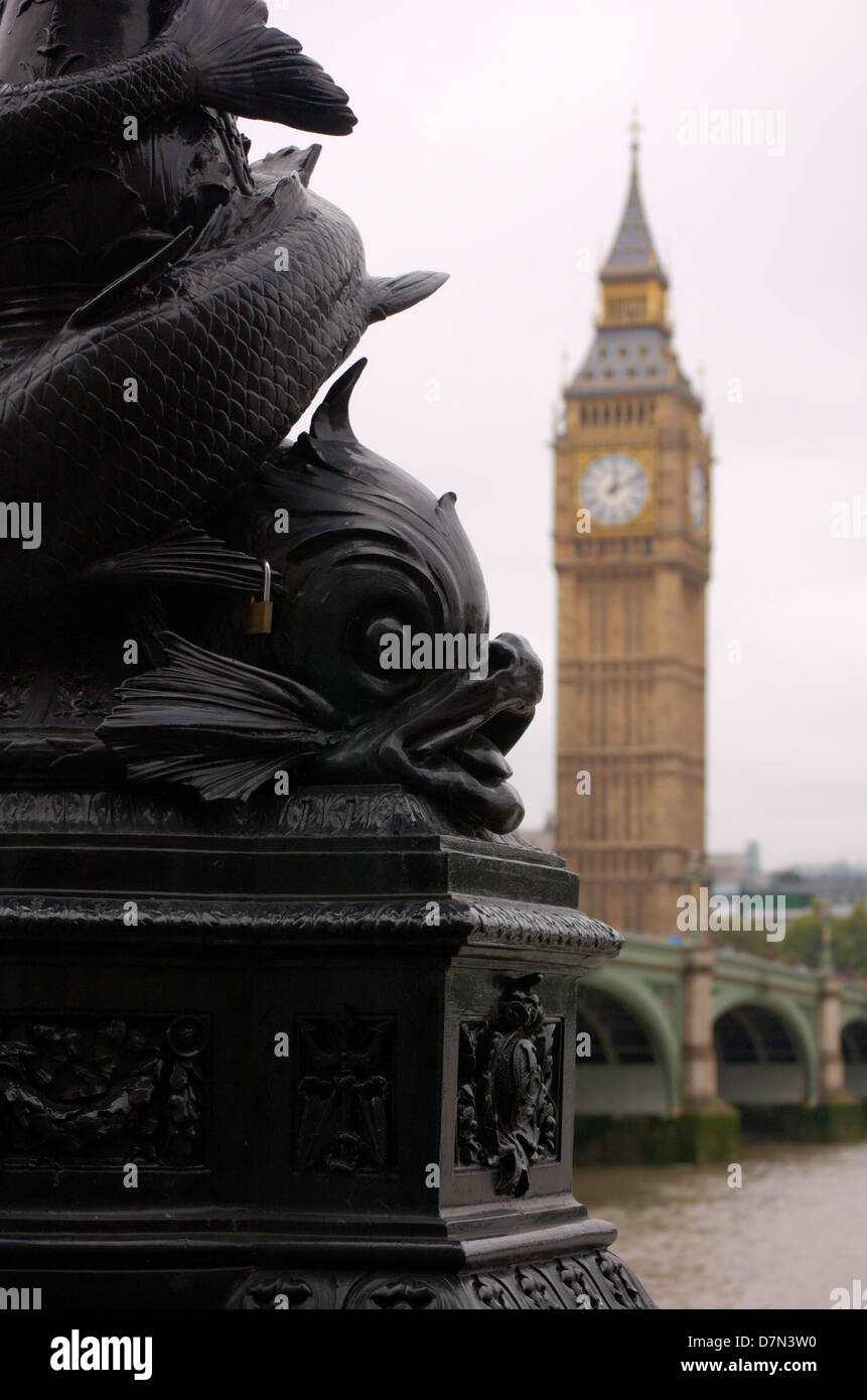 Decorative lamp post on the South Bank in London, England Stock Photo ...