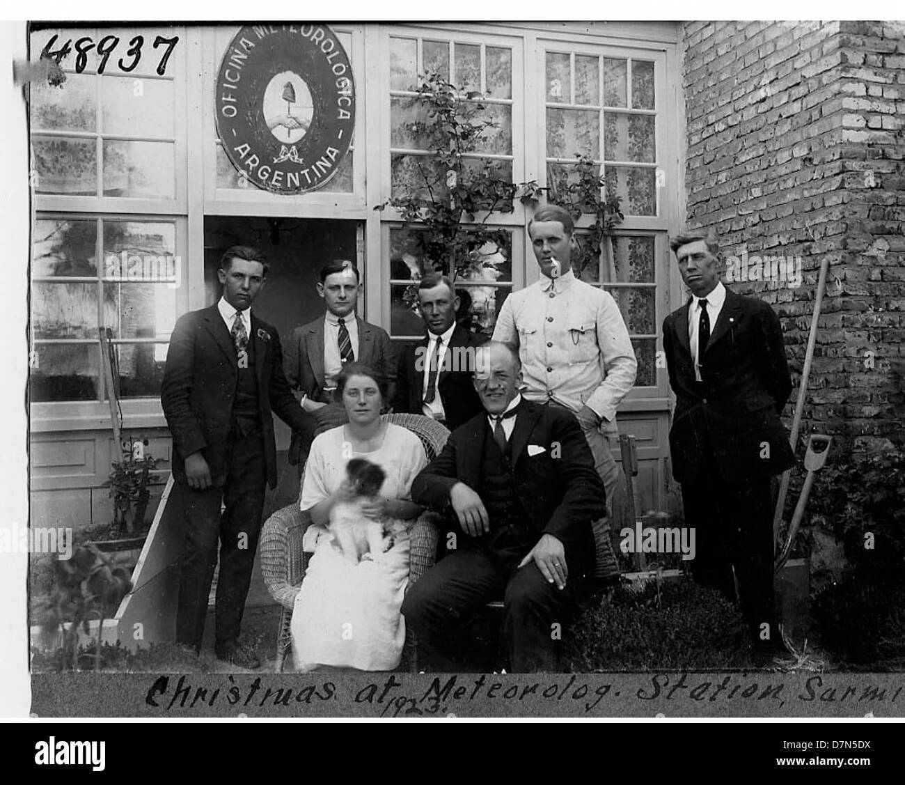 A Christmas party held during the Elmer Riggs Expedition for Vertebrate ...