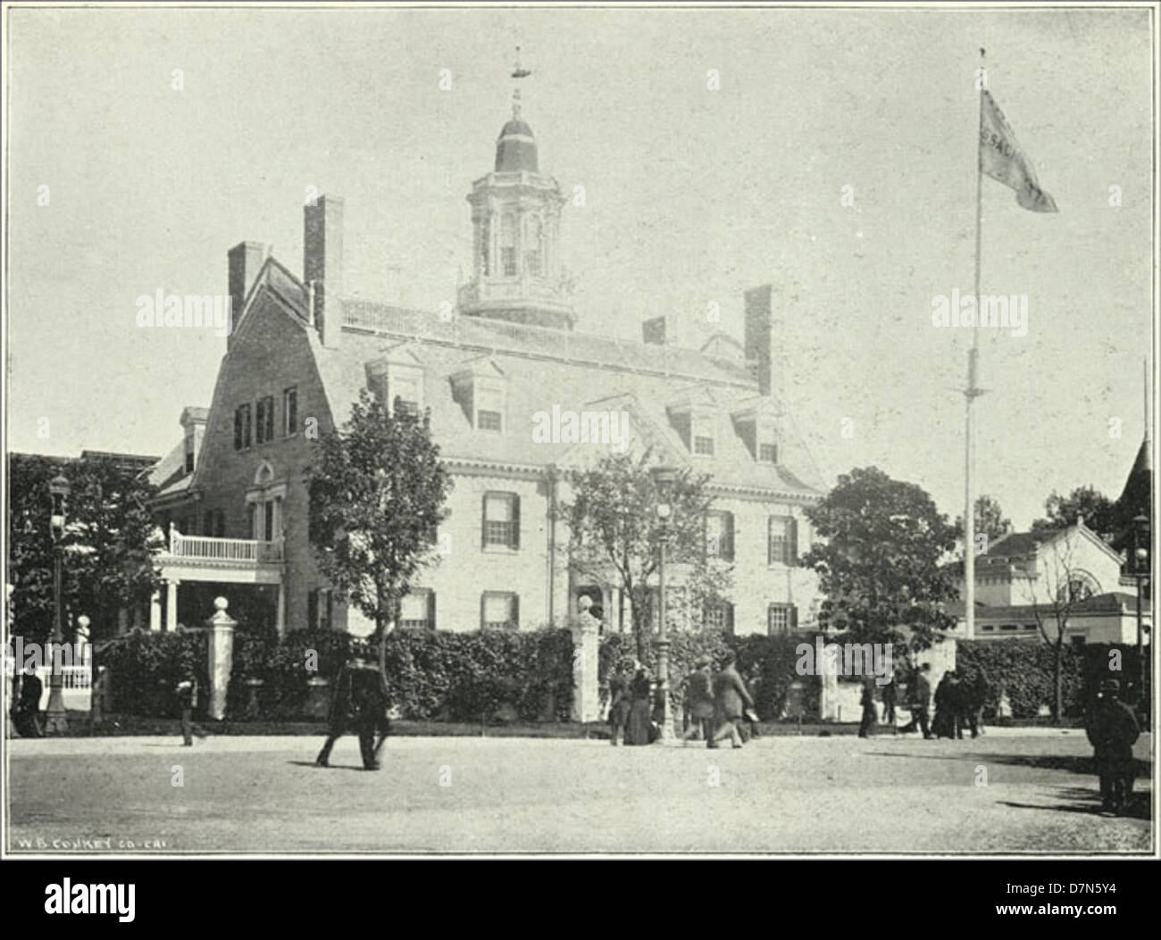 The Massachusetts State Building at the 1893 Chicago World's Columbian ...