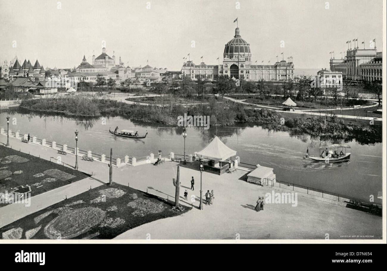 The Government Building and Wooded Island at the 1893 Chicago World's ...