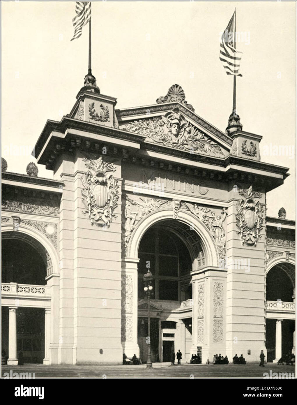 The Mining Building at the 1893 Chicago World's Columbian Exposition ...
