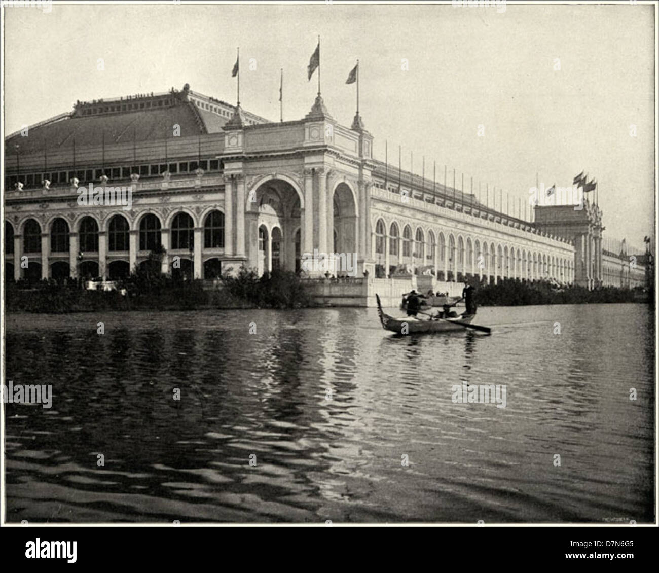 A view from the 1893 Chicago World's Columbian Exposition, highlighting ...