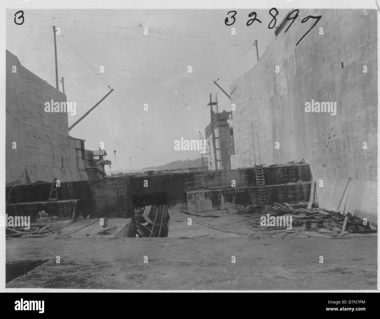 Construction of lock Stock Photo - Alamy