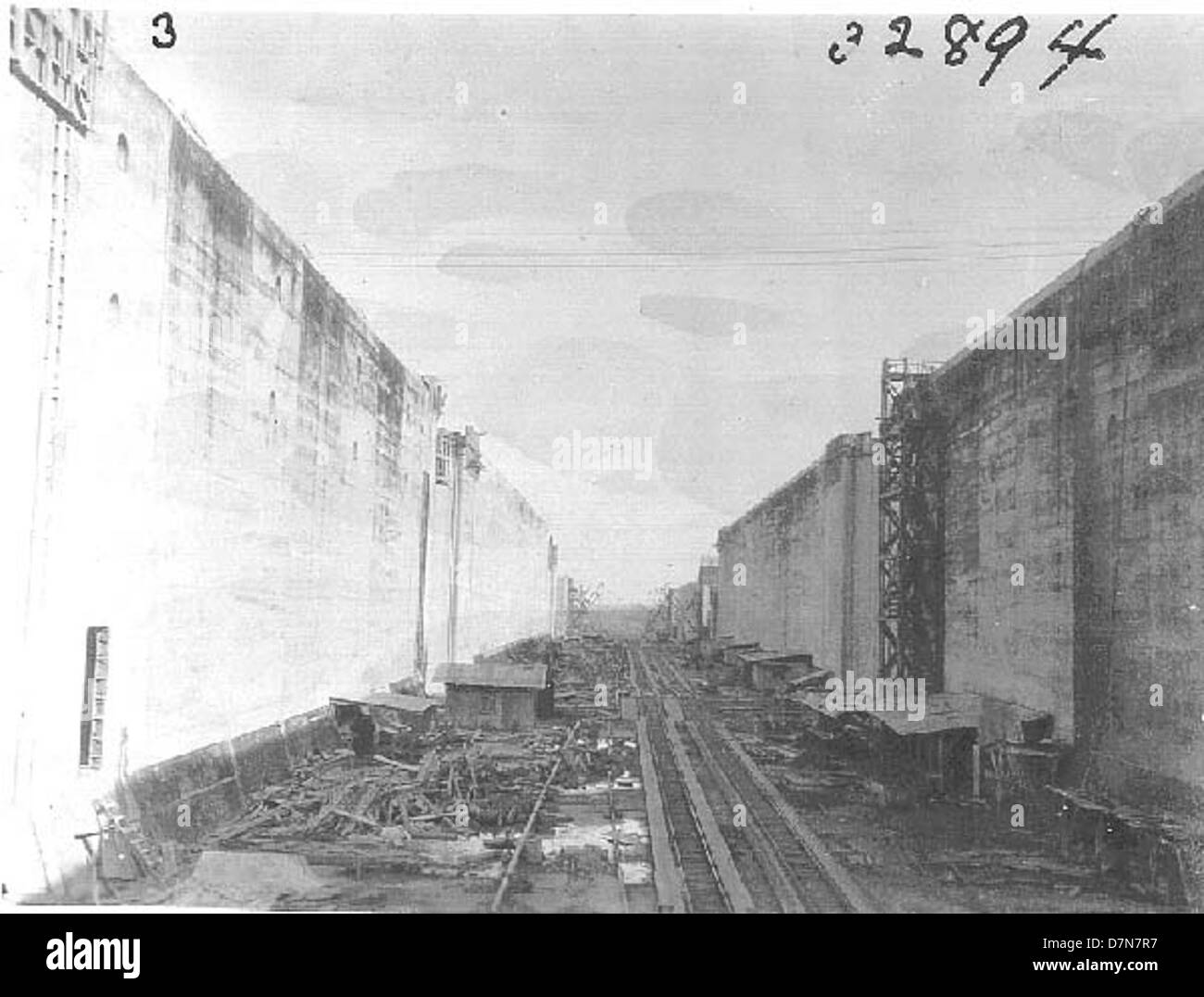 Construction of lock Stock Photo - Alamy