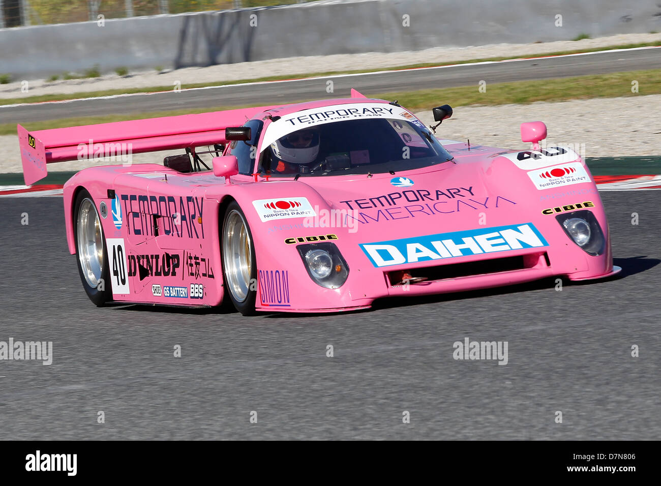 Group C race at Barcelona Catalonia Classic Revival, Montmelo circuit ...