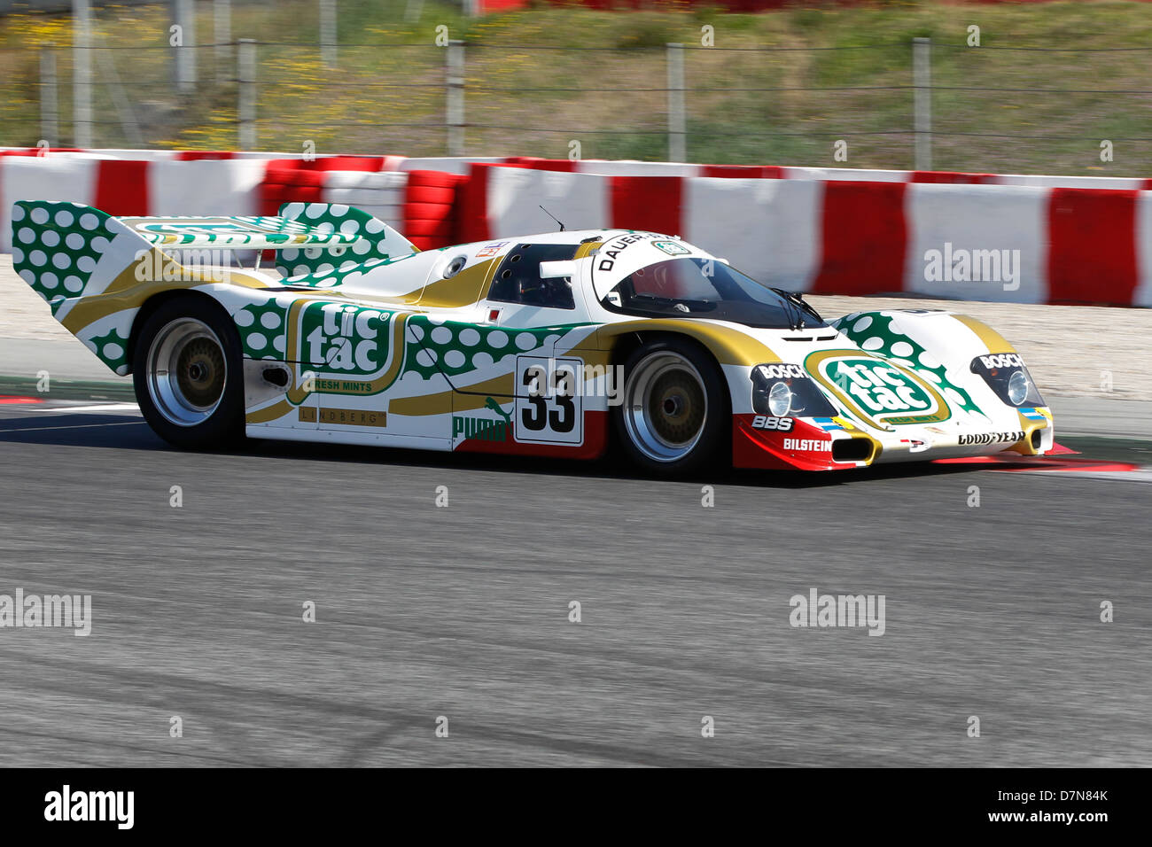 Group C race at Barcelona Catalonia Classic Revival, Montmelo circuit ...