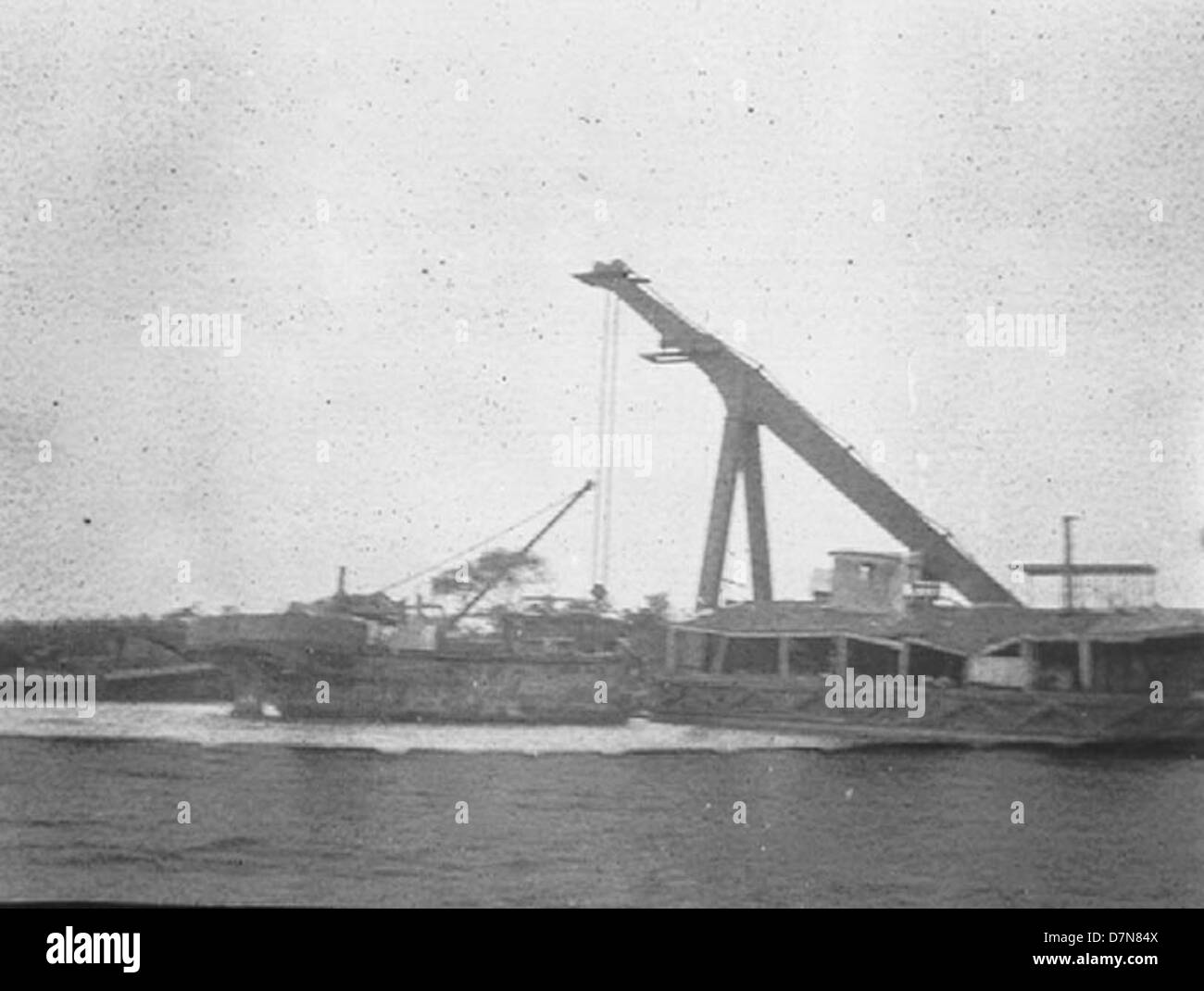 A photo showing abandoned French equipment from the early 20th century ...