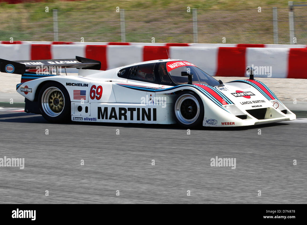Group C race at Barcelona Catalonia Classic Revival, Montmelo circuit ...