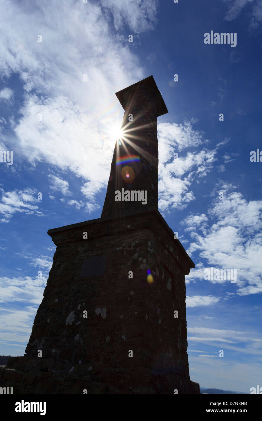 Rodney's Pillar on top of the Breidden Hill Stock Photo - Alamy