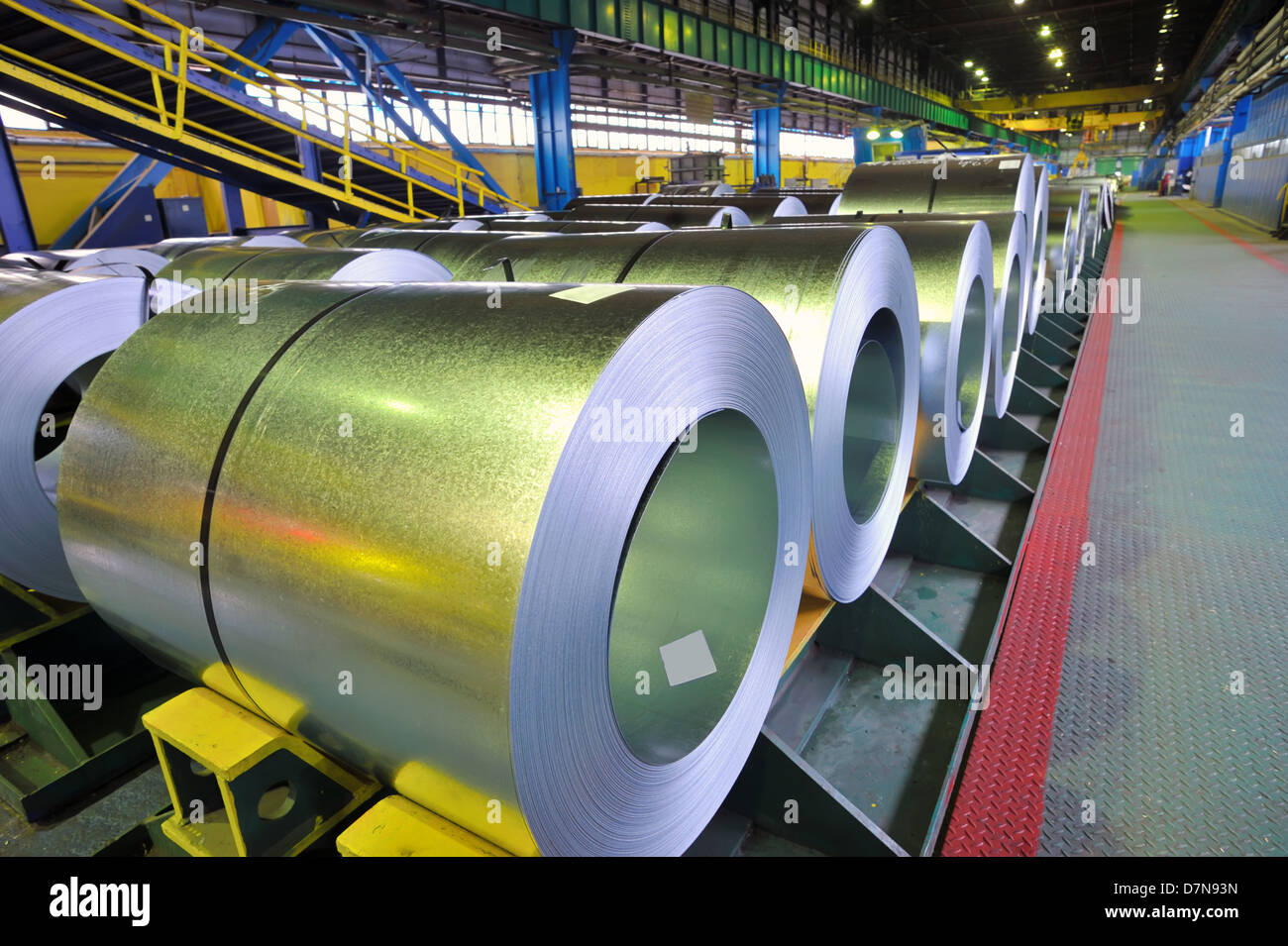 rolls of steel sheet Stock Photo - Alamy