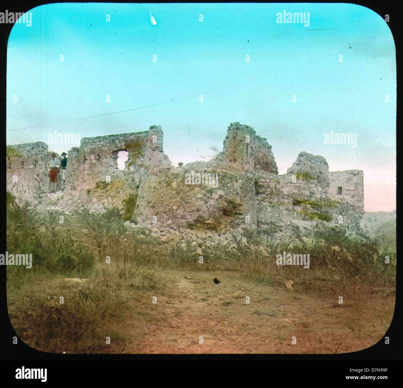 The ruins of a stone fort in Bermuda, built during the late 19th ...