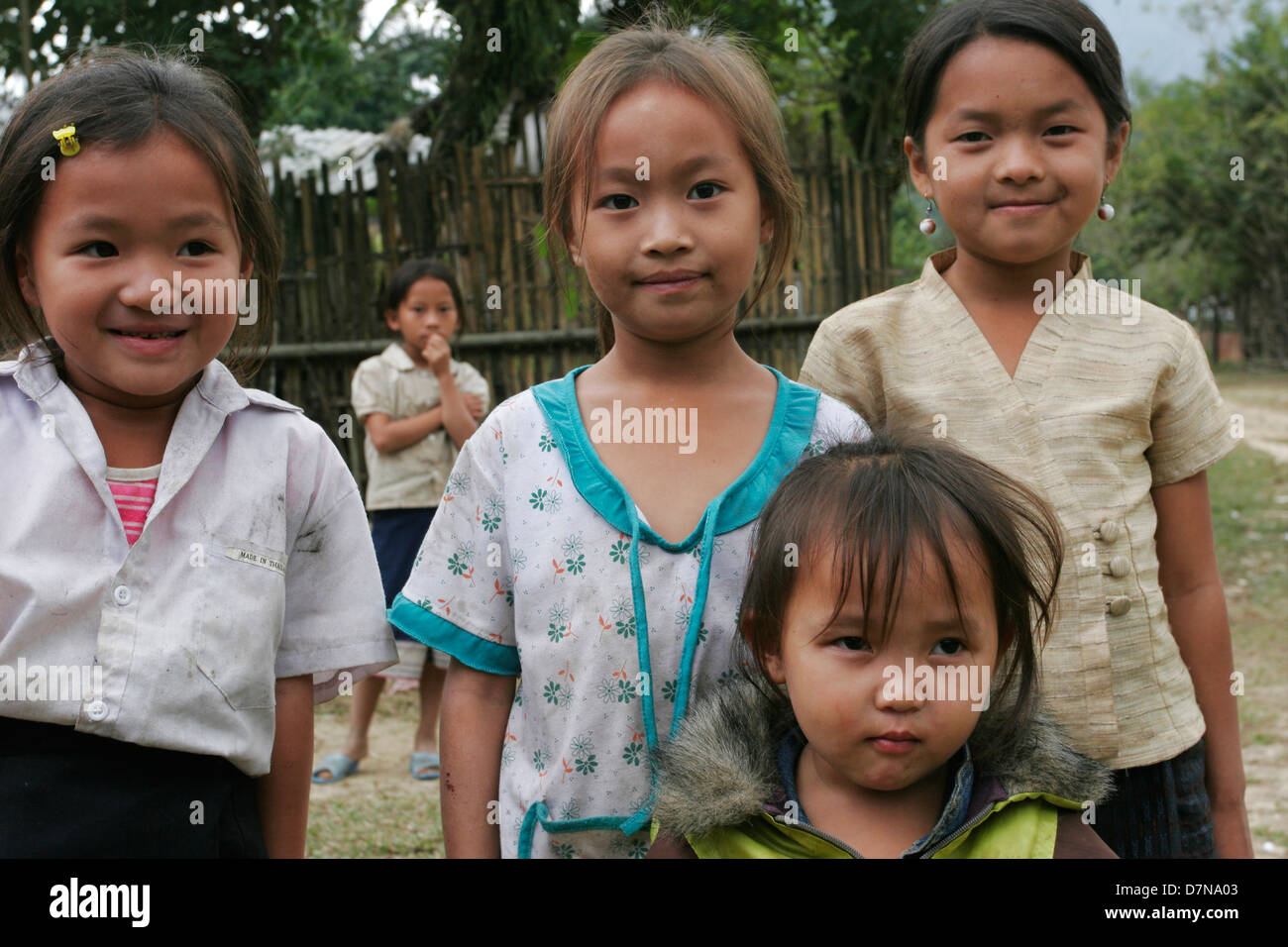 Hmong children near Vang Vieng Stock Photo - Alamy
