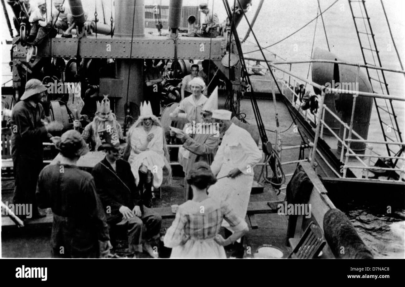 Neptune Party, Grace Line Steamer Stock Photo - Alamy