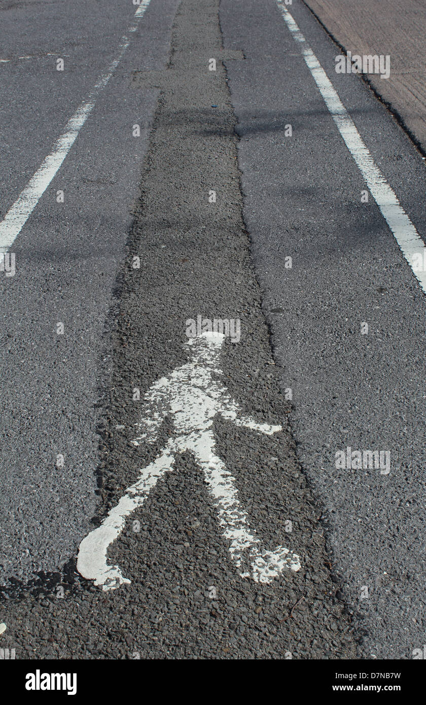 Walkway pedestrian marking hi-res stock photography and images - Alamy