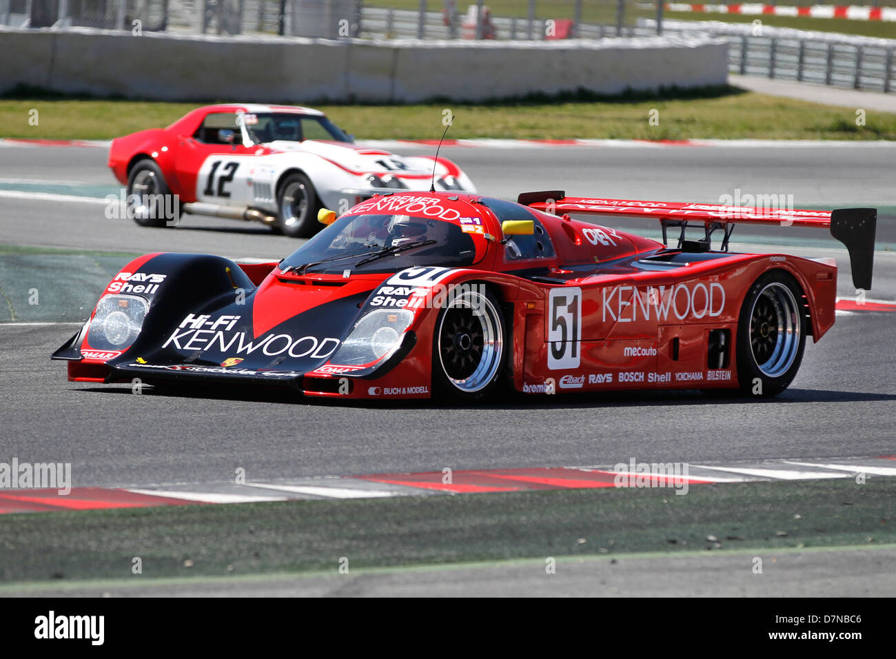 Group C race at Barcelona Catalonia Classic Revival, Montmelo circuit ...