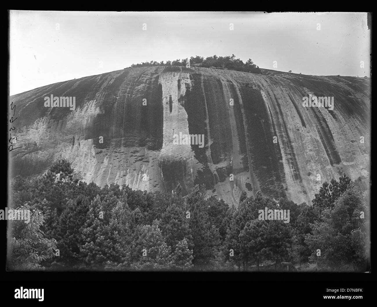 This photo features Stone Mountain in Georgia, a famous geological ...